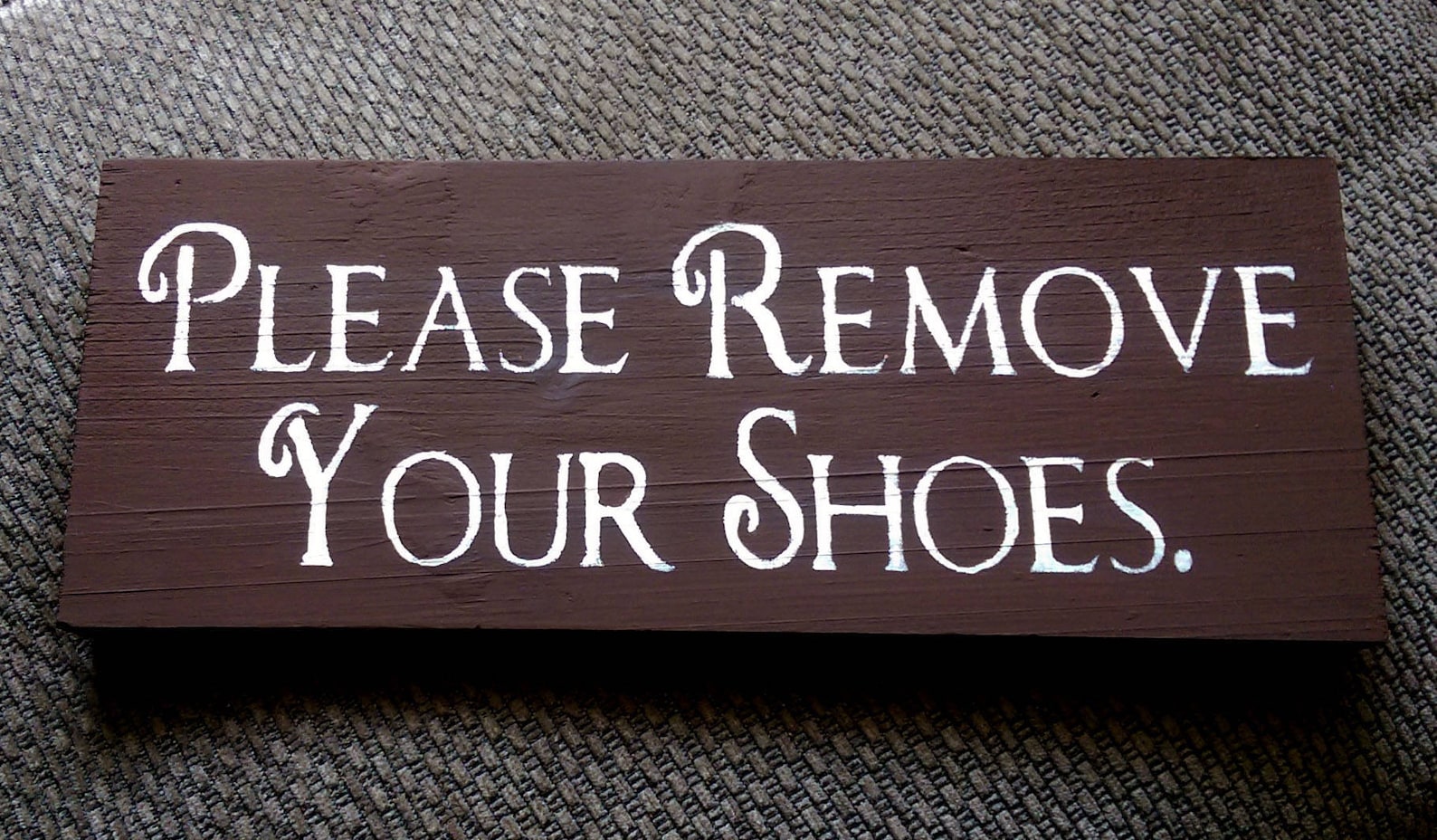 Please Remove Your Shoes Wooden Sign Keep Your Floors Clean | Etsy