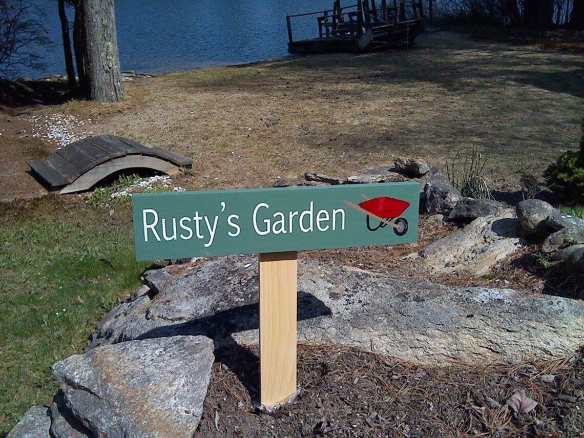 Custom Garden Stake Sign Personalized Outdoor Wooden Staked | Etsy