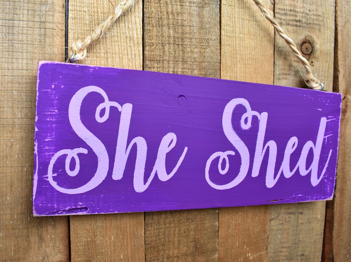 She Shed Sign | Woman Cave Reclaimed Wood Signage | Gift for Her Diva ...