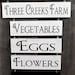 Farm Market Sign | Menu Board Signs | Custom Farmstand | Craft Fair Interchangeable Double Sided ...