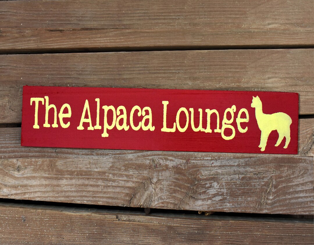Custom Alpaca Sign | Personalize Farm Gift | Goats Sheep Ducks Peacocks ...