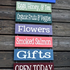Fair Booth or Food Truck Signage | Custom Signs for Farm Store, Market ...