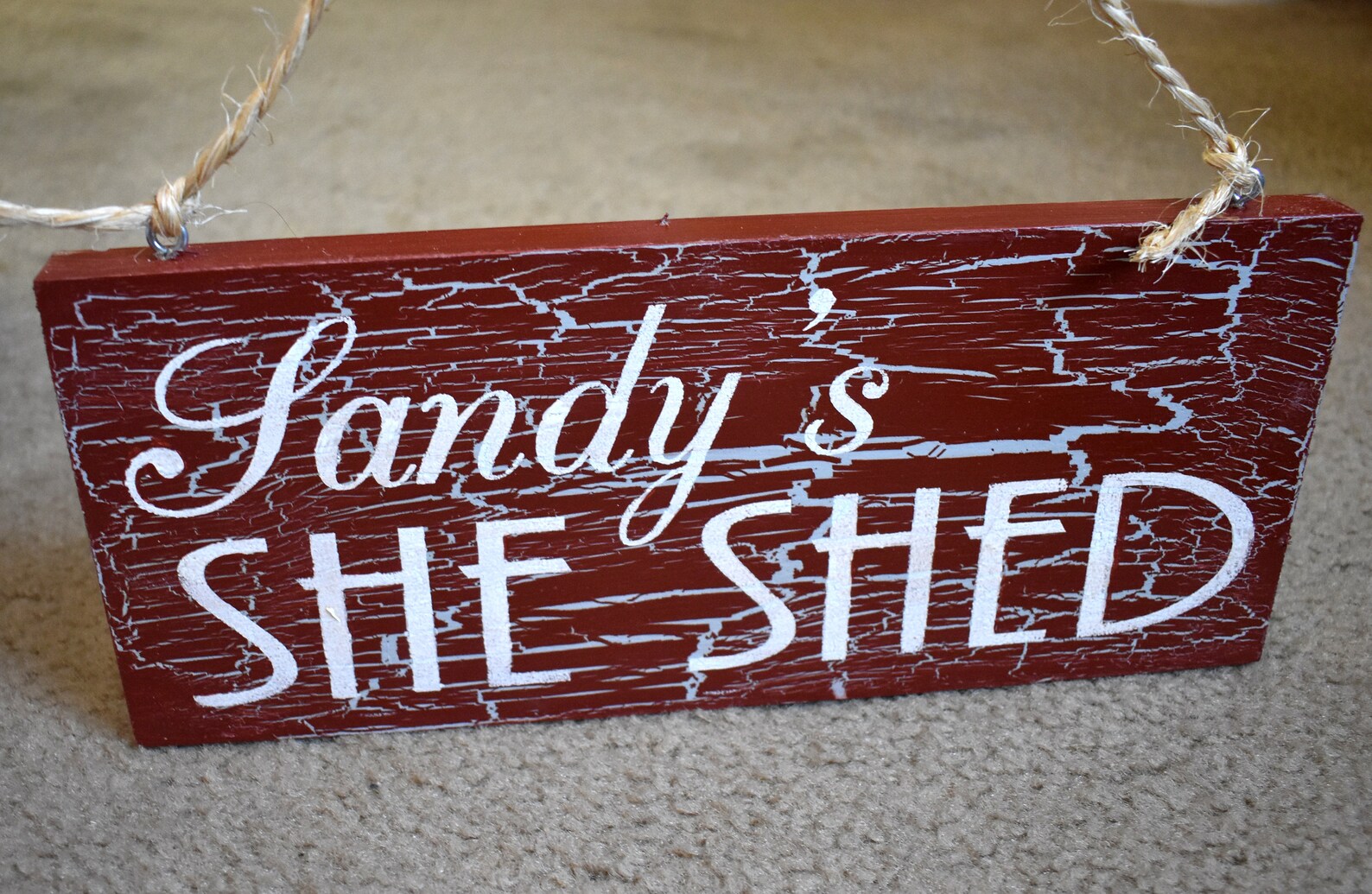 She Shed Sign Customizable Name Wooden Woman Cave Signage - Etsy