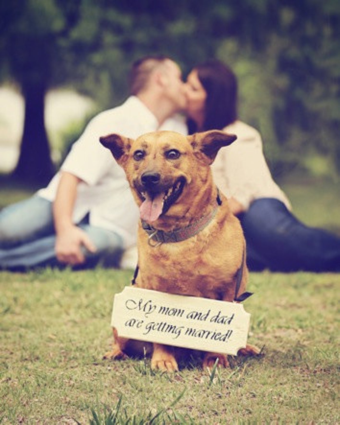 Custom Engagement Announcement Sign | Personalized Wedding Save the ...