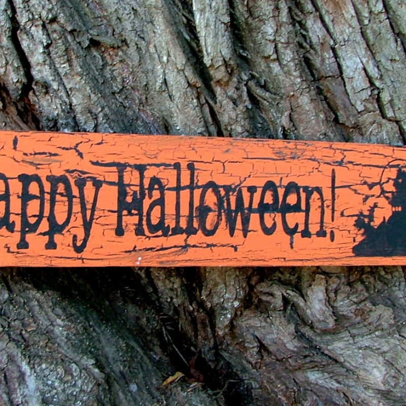 Happy Halloween Sign - Etsy