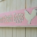 Chicken Coop Sign Farm Fresh Eggs Girly Coop Pinks - Etsy