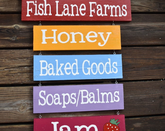 Farm Market Sign Menu Board Signs Custom Farmstand Craft Fair ...