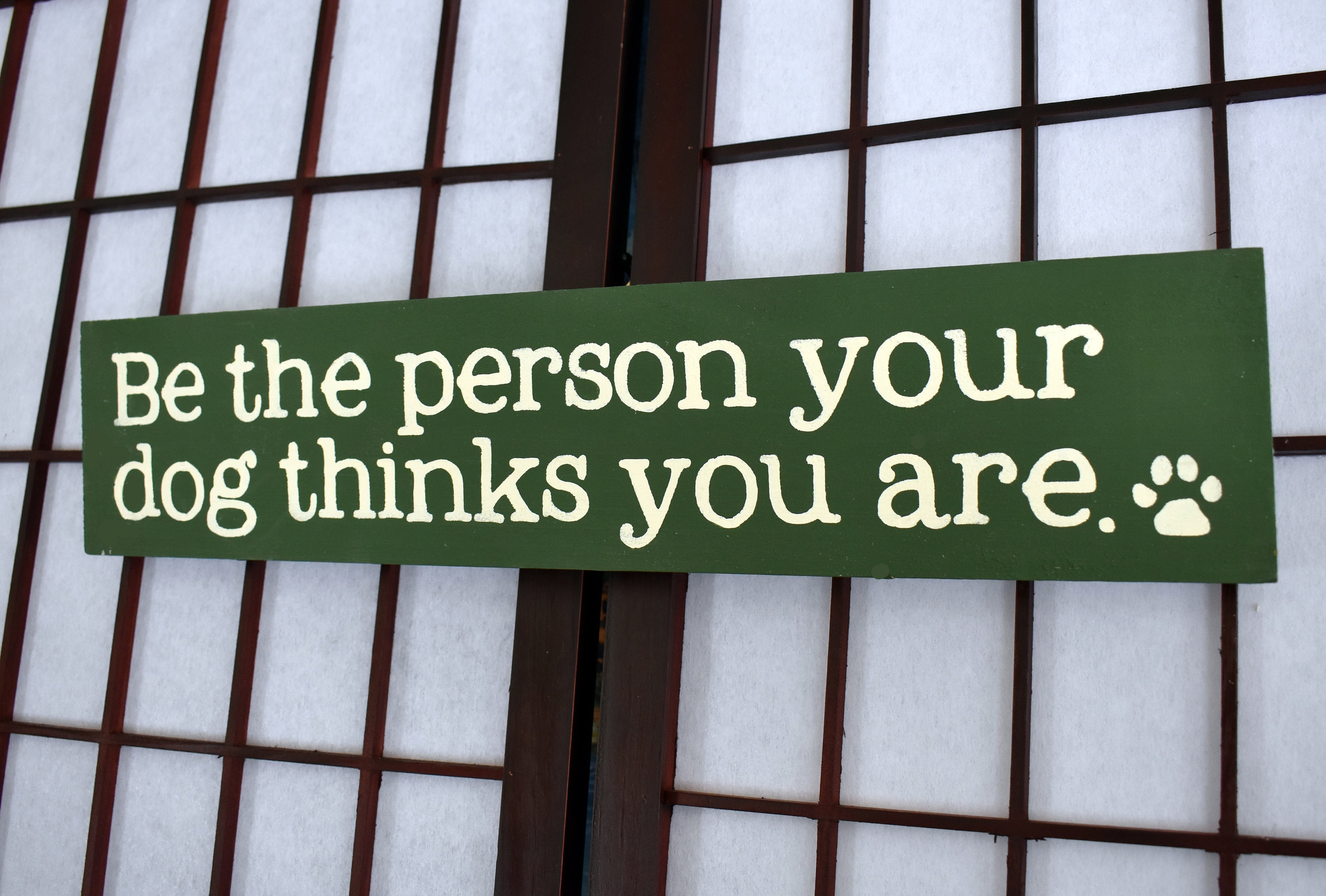 Be the Person Dog Lover Sign | Pet Owner Gift - Etsy