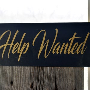 Help Wanted Wooden Sign | Business Signage Inquire Within Join Our Team ...