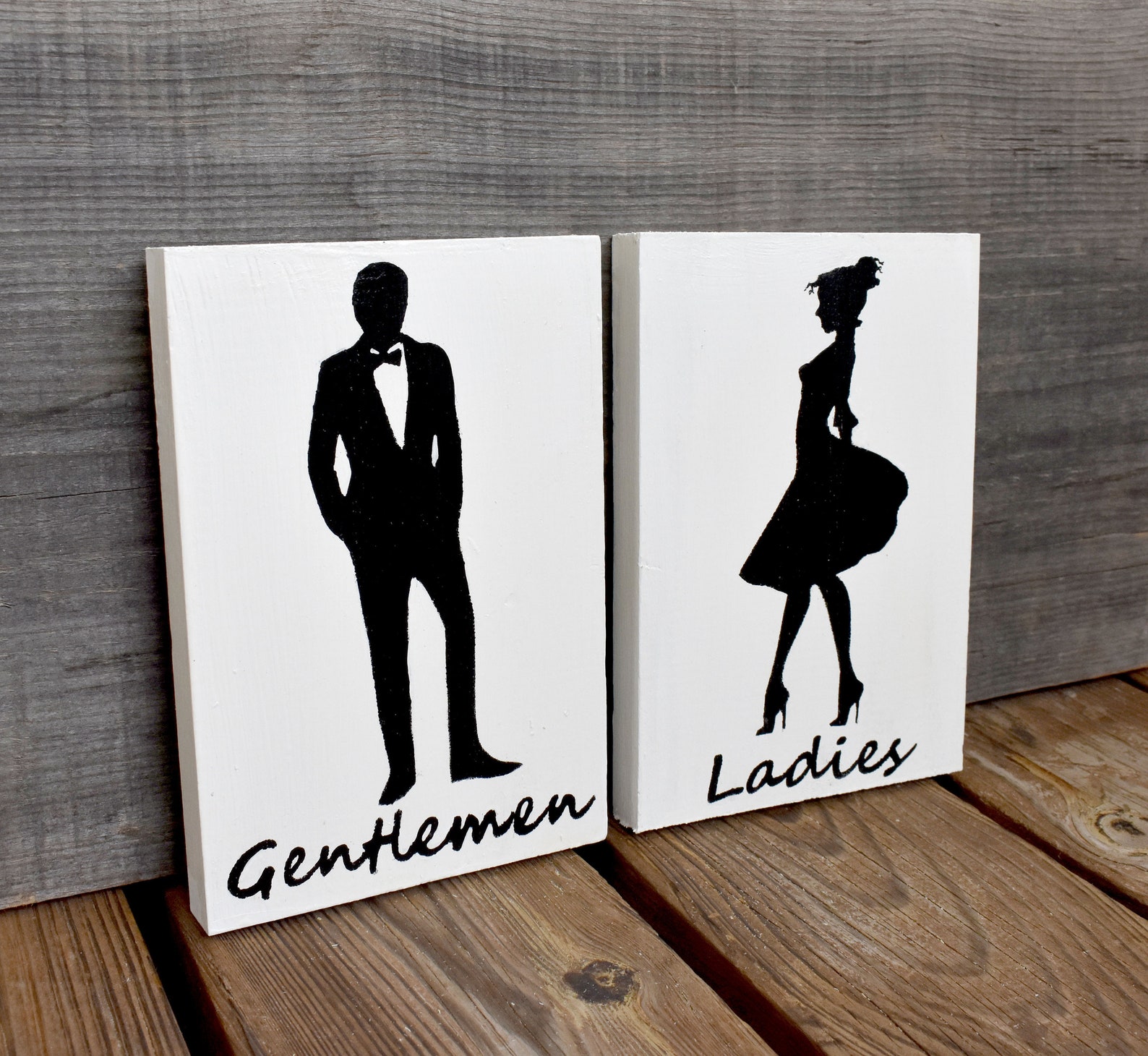 Restroom Ladies and Gentlemen Signs | Business Bathroom Signage ...