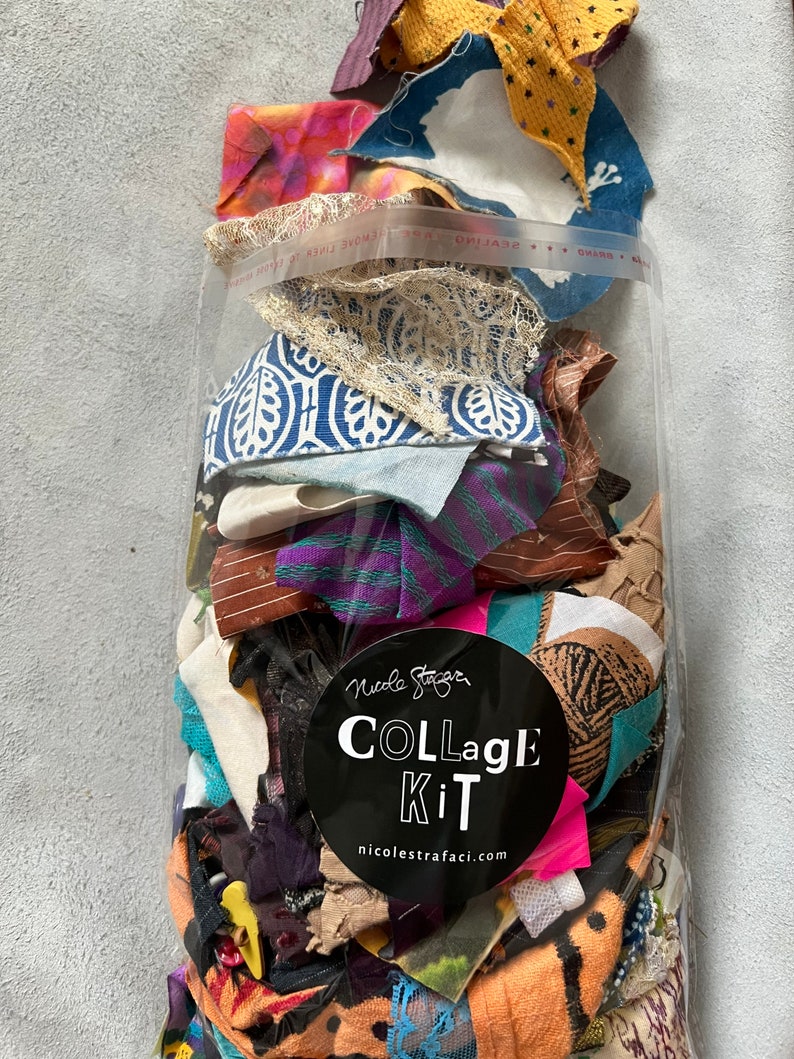 Fabric Collage Kit - Etsy