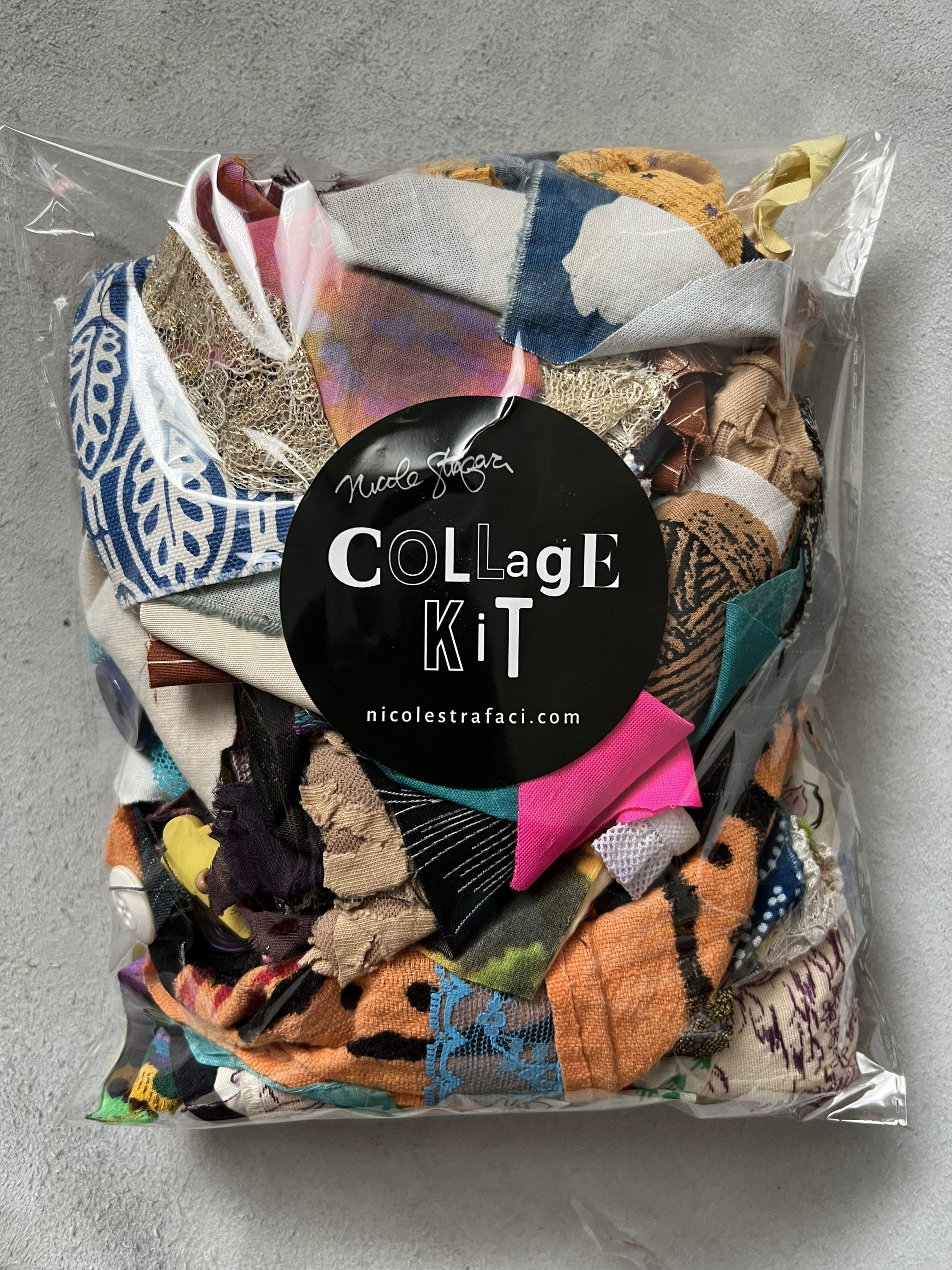 Fabric Collage Kit - Etsy