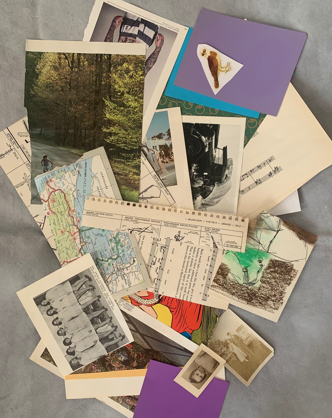 Paper Collage Kit - Etsy