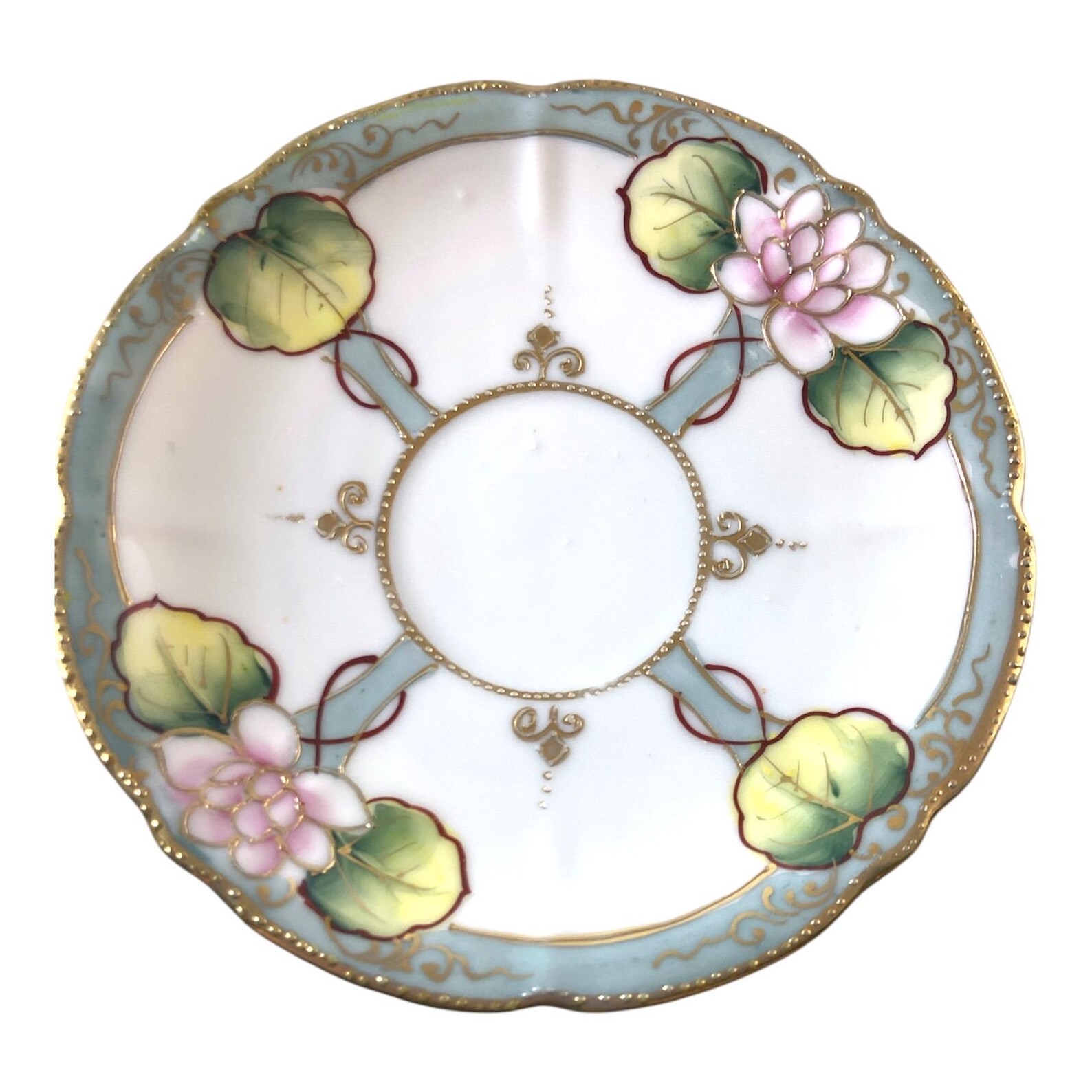 Vintage I.E. & Co. Japan Hand Painted Water Lily Plates ~ Set of 3 ...