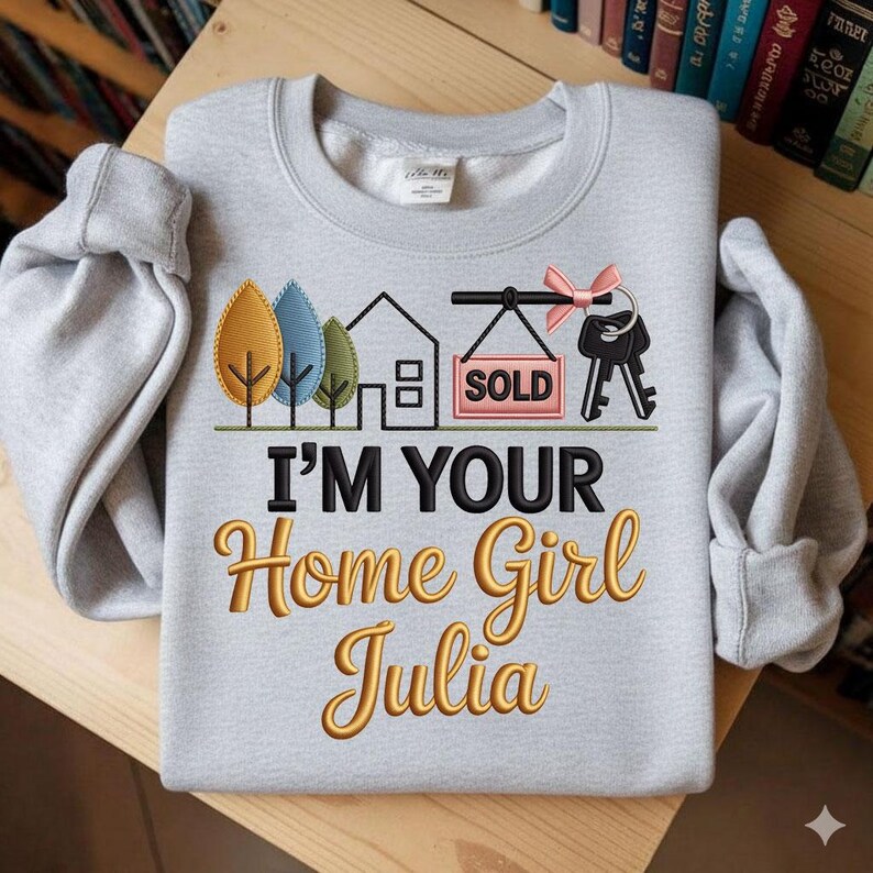 Custom Name Realtor Embroidery Designs: Home Girl Real Estate ...