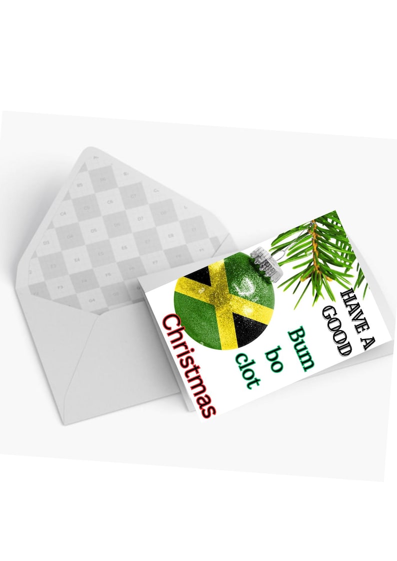 Funny Jamaican Christmas Card Printable | Patois Holiday Card | Instant ...