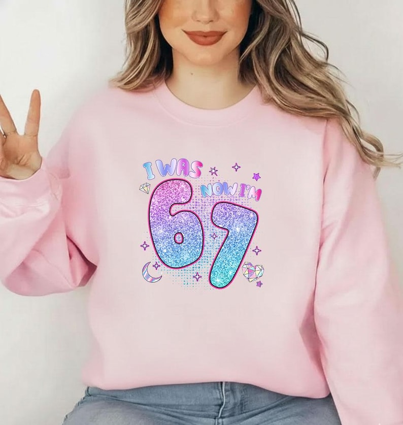 I Was 6 Now I'm 7 Six Seven 7 Years Old Birthday Girl Kpop PNG Digital ...