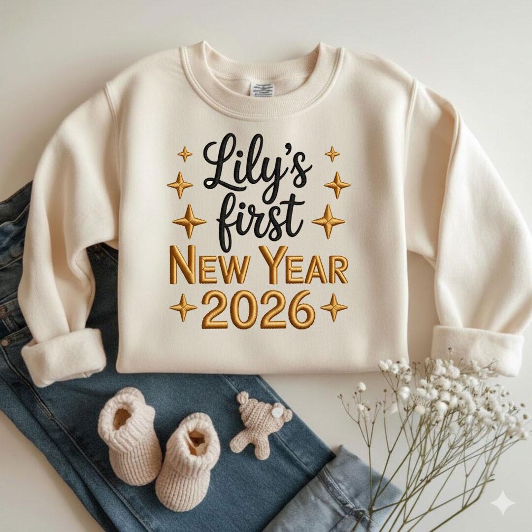 Personalized My First New Year Baby, Custom New Year Gift First New ...