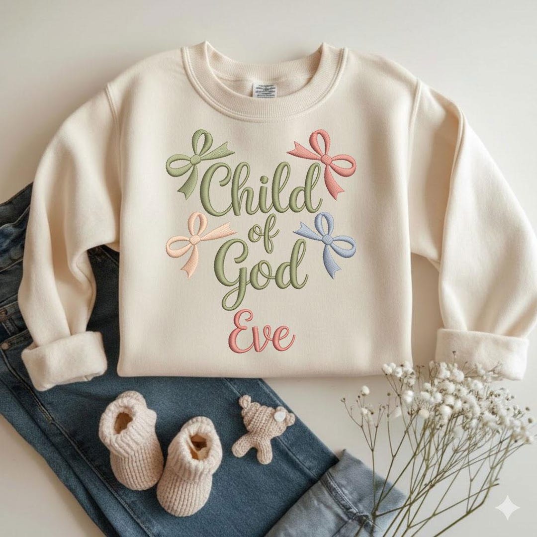 Child of God Embroidery Design, Christian Machine Embroideery File ...