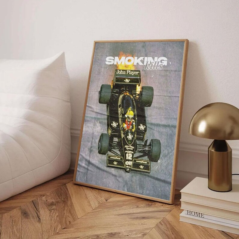 Vintage F1 Racing Poster, Retro Motorsport, Classic Race Car Canvas - Etsy