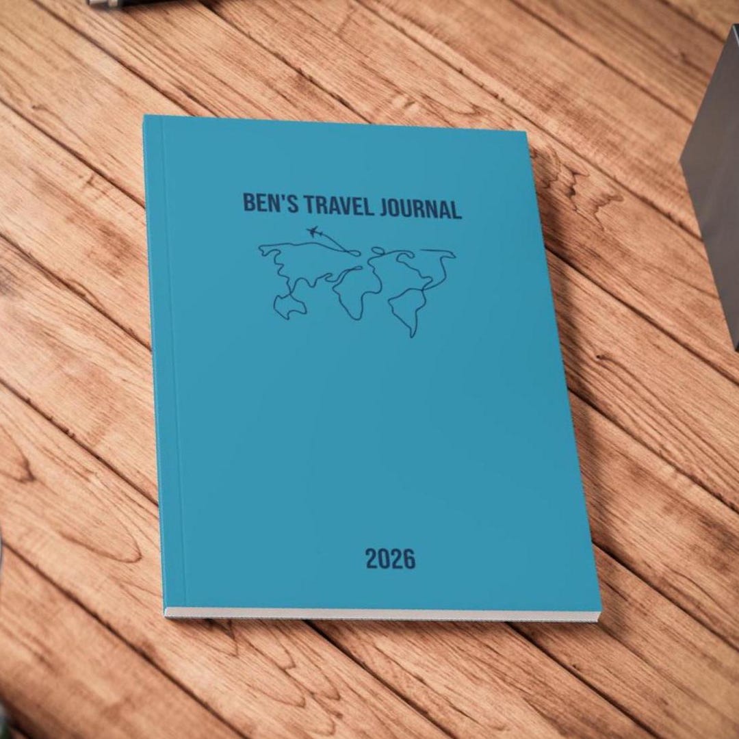 Personalized Travel Journal | Travel Planner Notebook Any Color - Etsy UK