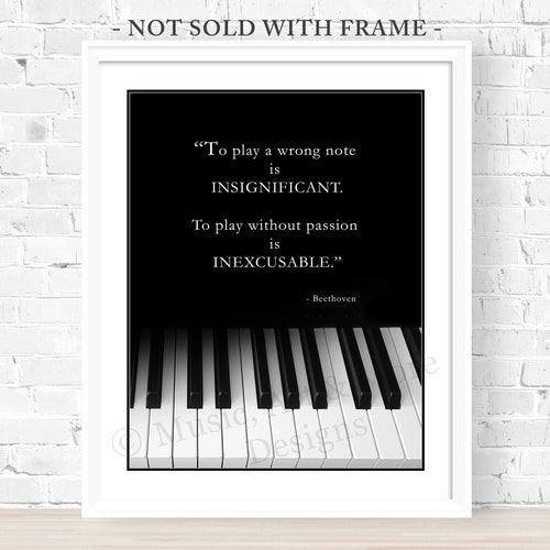 PLATO Music Quote 8x 12 Music Poster Piano | Etsy Australia