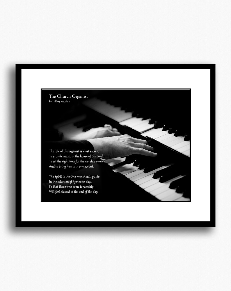 CHURCH ORGANIST GIFT, Organ Photo, Music Appreciation Day, Original ...