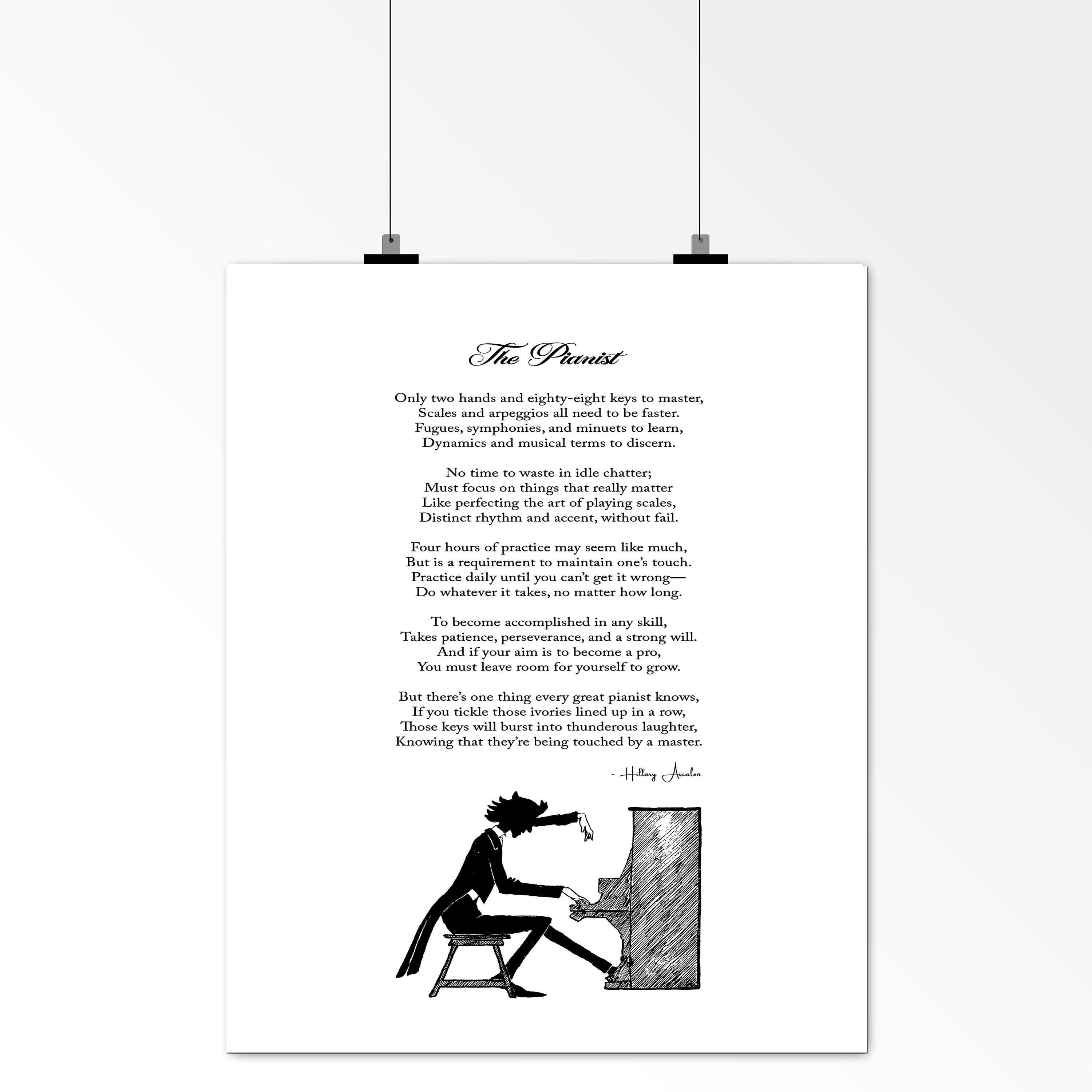 PIANIST, PIANO TEACHER Poem, Music Teacher, Church Pianist, Musicians ...