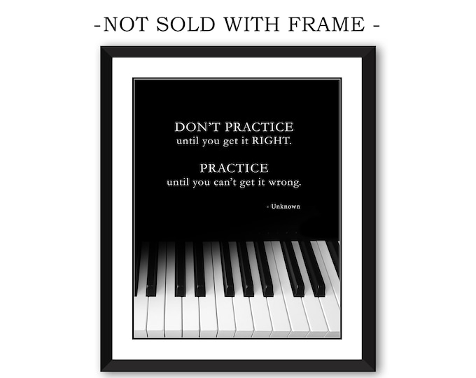 PLATO Music Quote, 8"x 12" Music Poster, Piano School Music Band ...