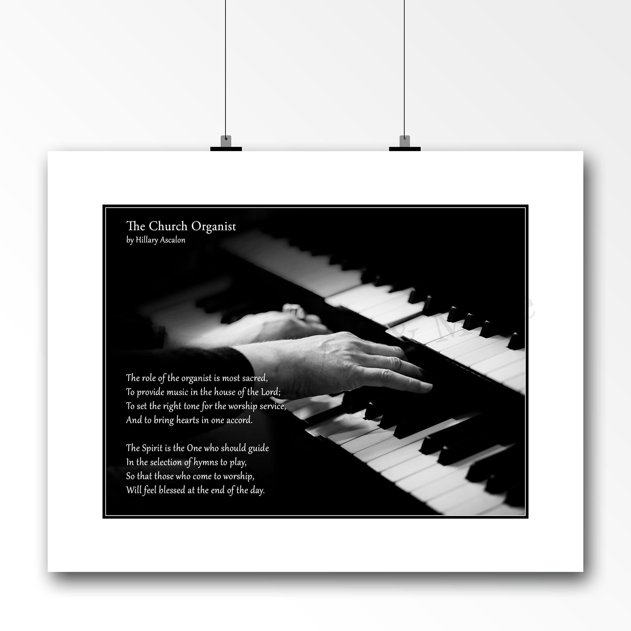 Church Pianist Black