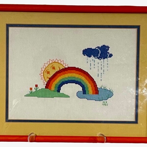 Rainbow Needlepoint - Etsy