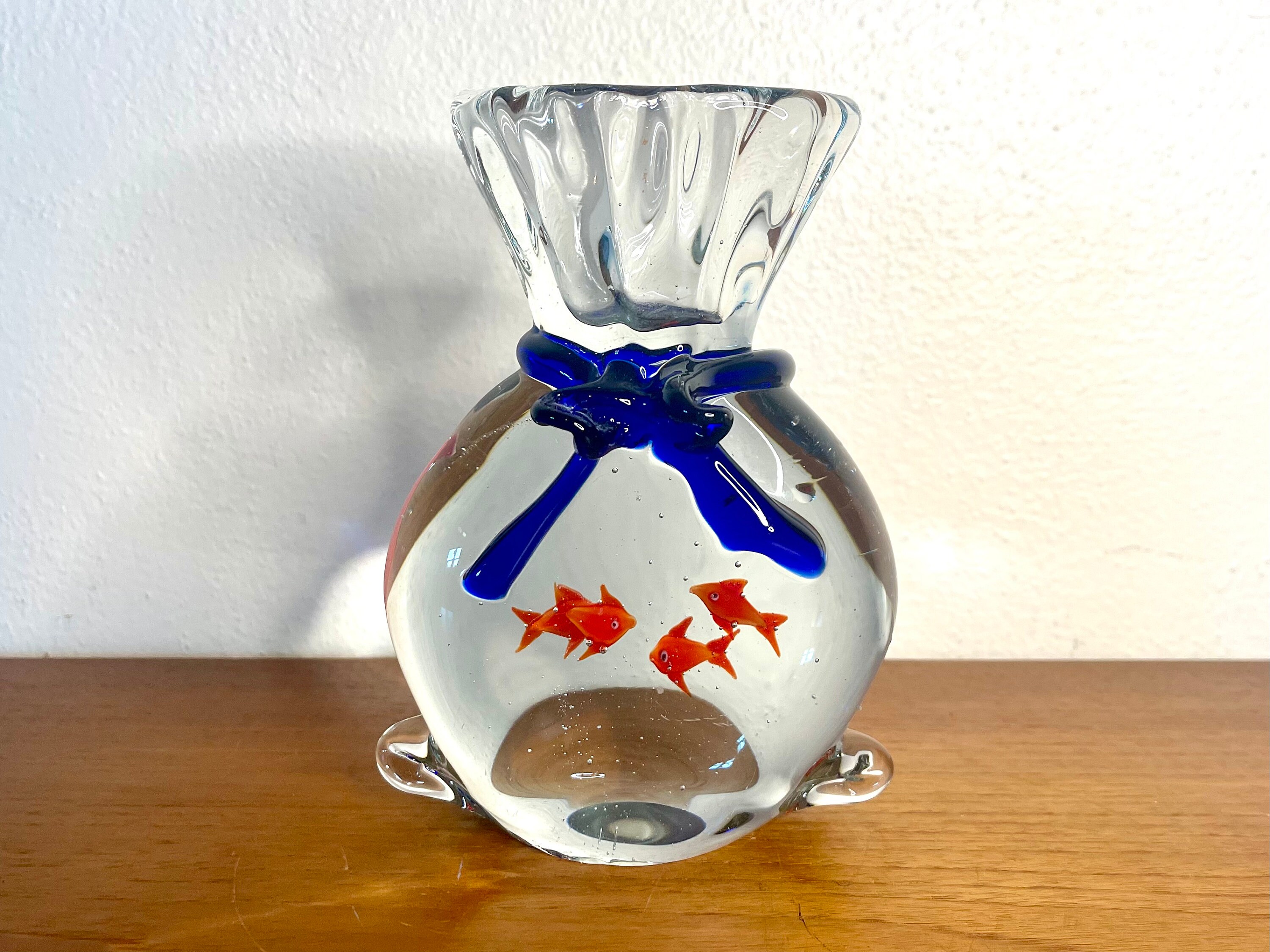 Vintage 00s Hand Blown Glass Fish Aquarium by Penco - Etsy