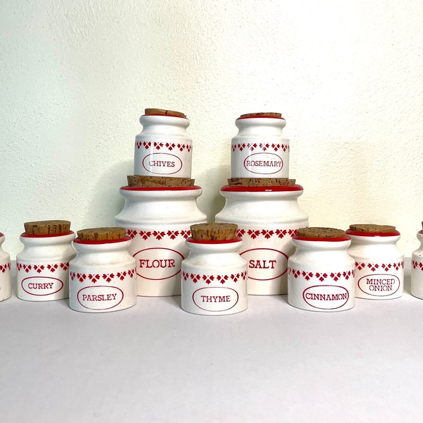 Vintage Spice Jars - Etsy