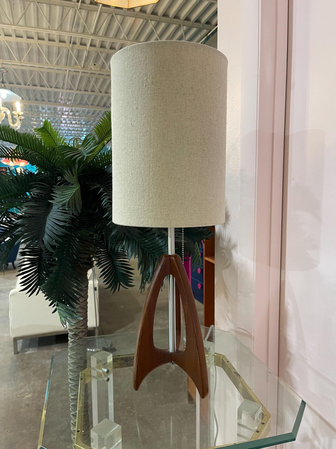 Vintage 1960s Mid Century Danish Modern Style Tripod Table Lamp by ...