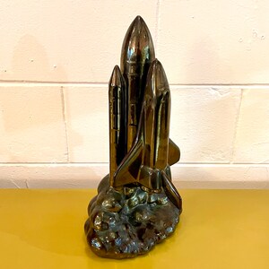Vintage Glazed Porcelain Space Shuttle Sculpture - Etsy