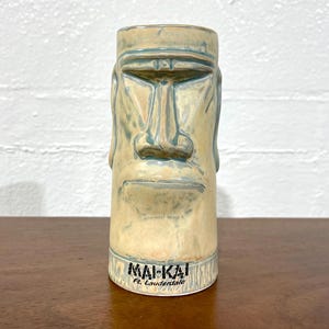 Vintage Ceramic Moai Tiki Mug From the Mai Kai Ft Lauderdale - Etsy