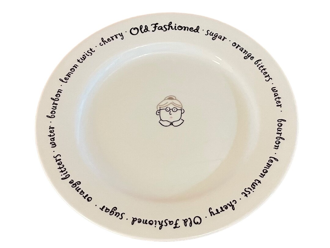 Vintage 2000s Set of 4 Bar Lingo Salad Dessert Snack Plates by Pottery ...