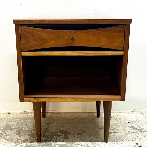 Walnut Nightstand - Etsy