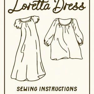 Loretta Dress Pattern - Etsy