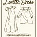 Loretta Dress Pattern - Etsy