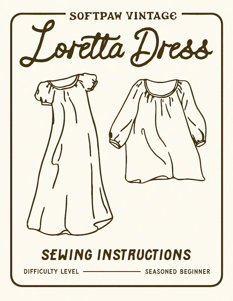 Loretta Dress Pattern - Etsy