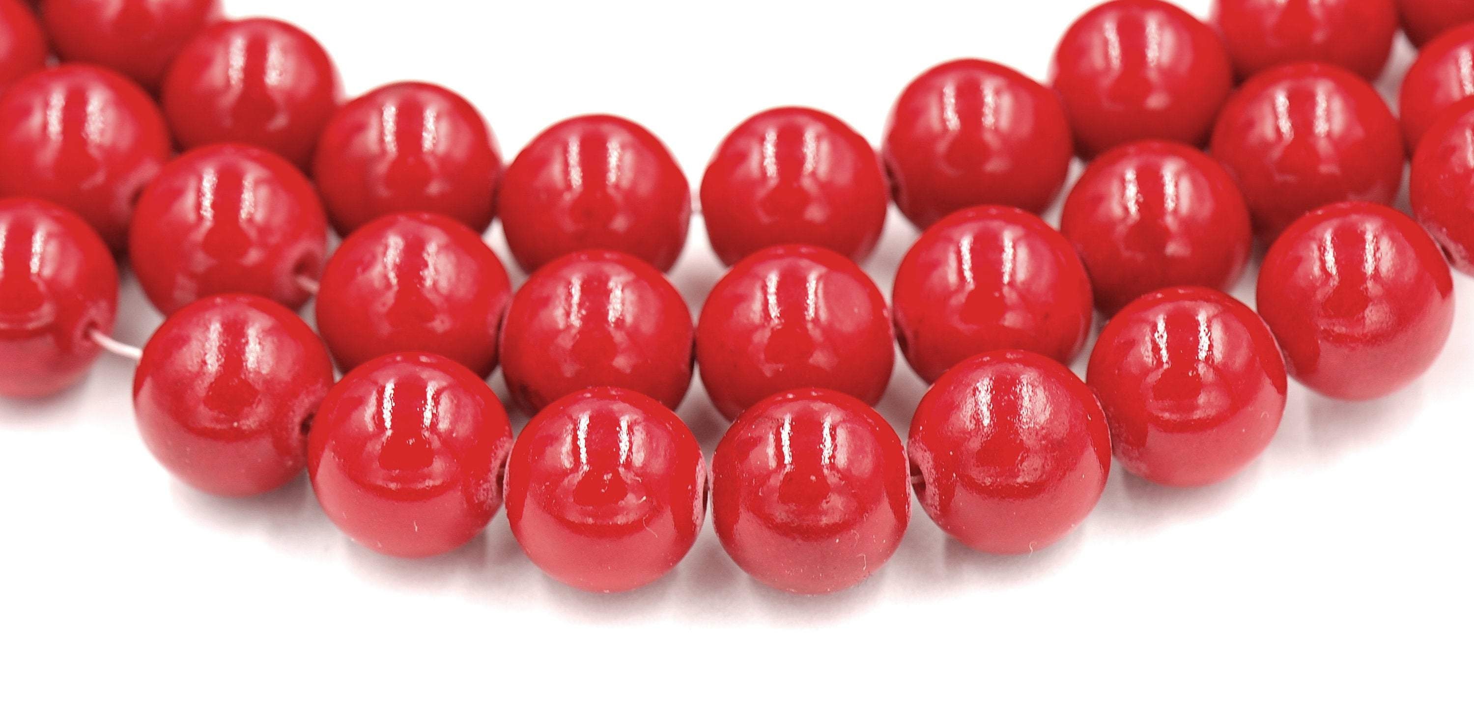 Red Jade 4mm 6mm 8mm 10mm 12mm Jade Round Beads in Opaque - Etsy