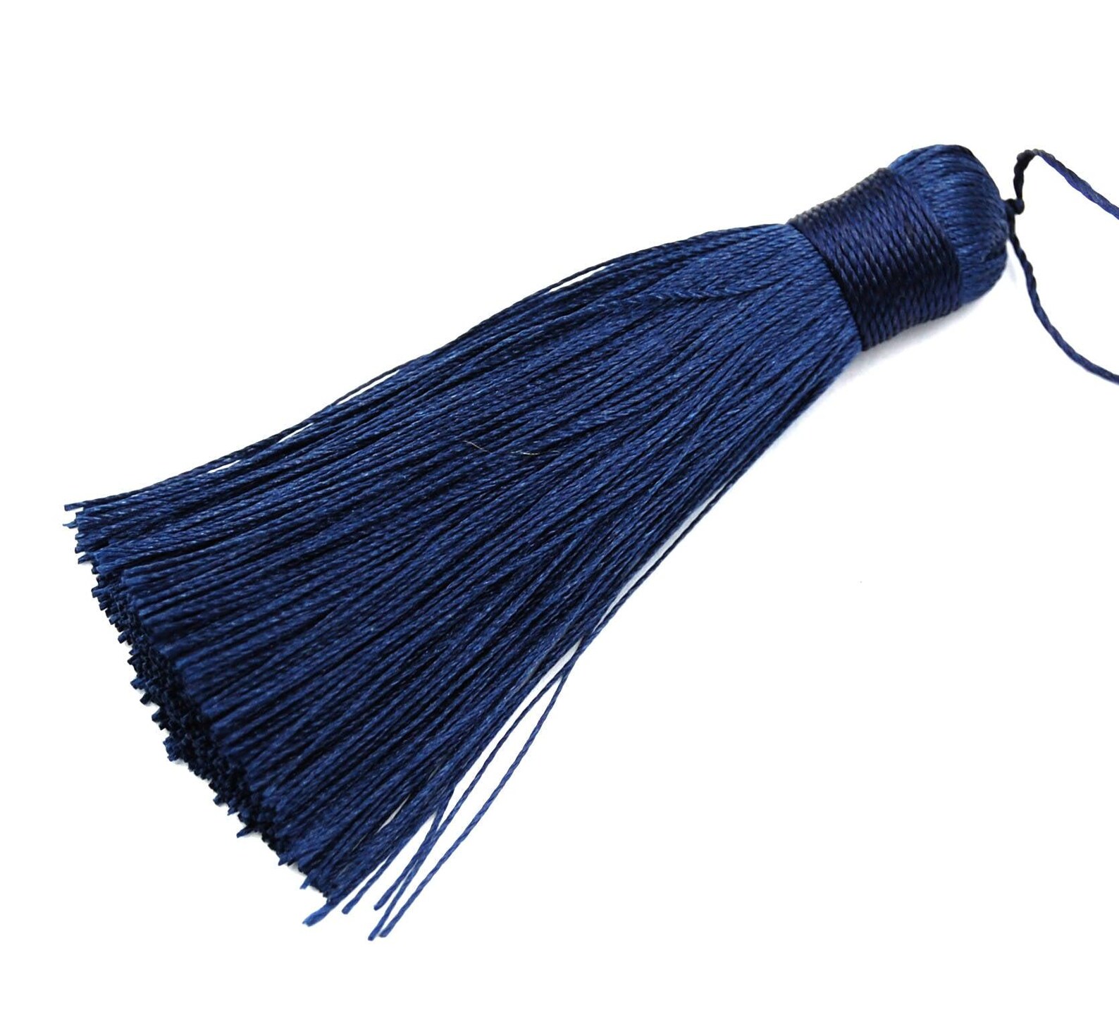Dark Blue Tassel - 3" Long Nylon Jewelry Tassel - 2pc - Etsy