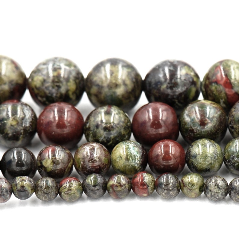 Dragon Blood Jasper 4mm 6mm 8mm 10mm 12mm A Grade full - Etsy