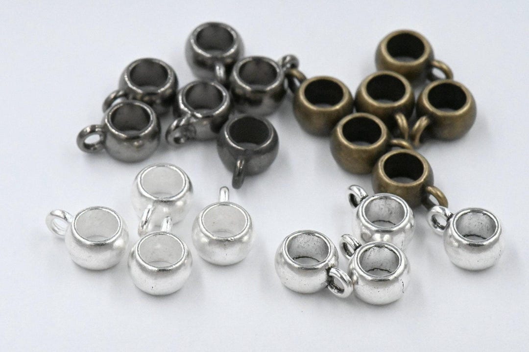 Tube Bails, Loop Bails, Hanger Antique Bronze, Antique Silver, Gold ...