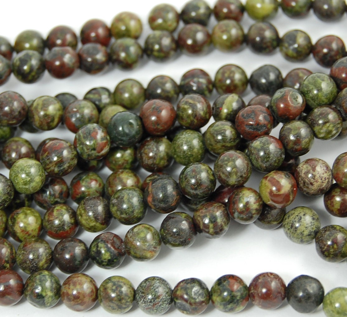 Dragon Blood Jasper 4mm 6mm 8mm 10mm 12mm A Grade full - Etsy