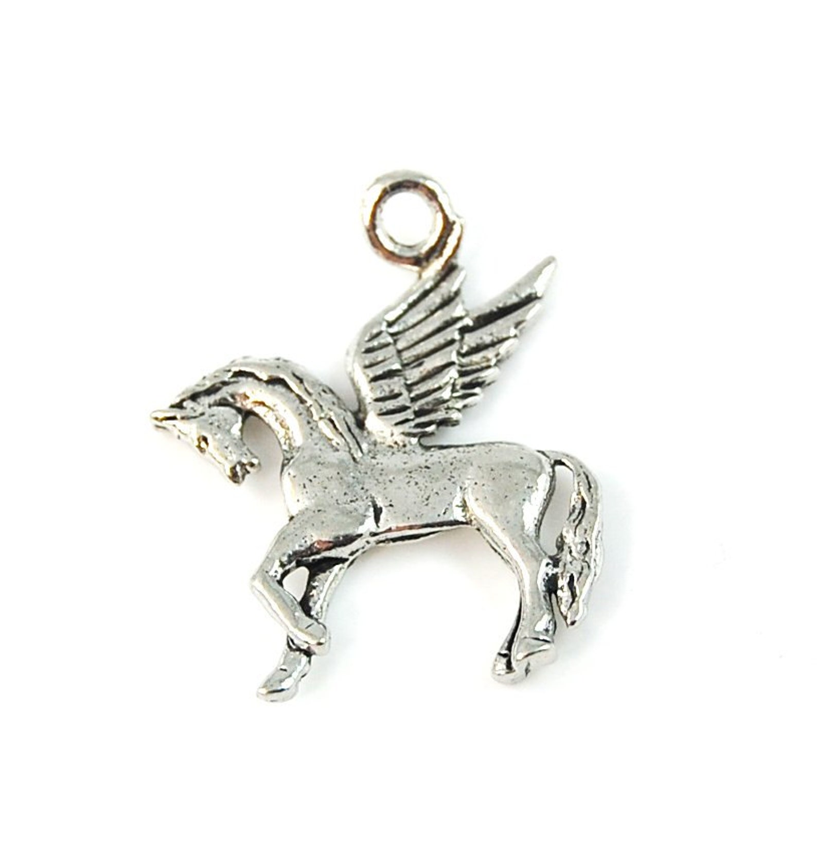 Pegasus Silver Pewter Charm 1 | Etsy