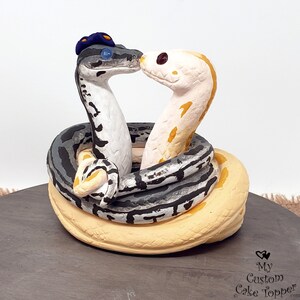 Snake Wedding Cake Topper Figurine Bride and Groom Choose Your Breeds ...