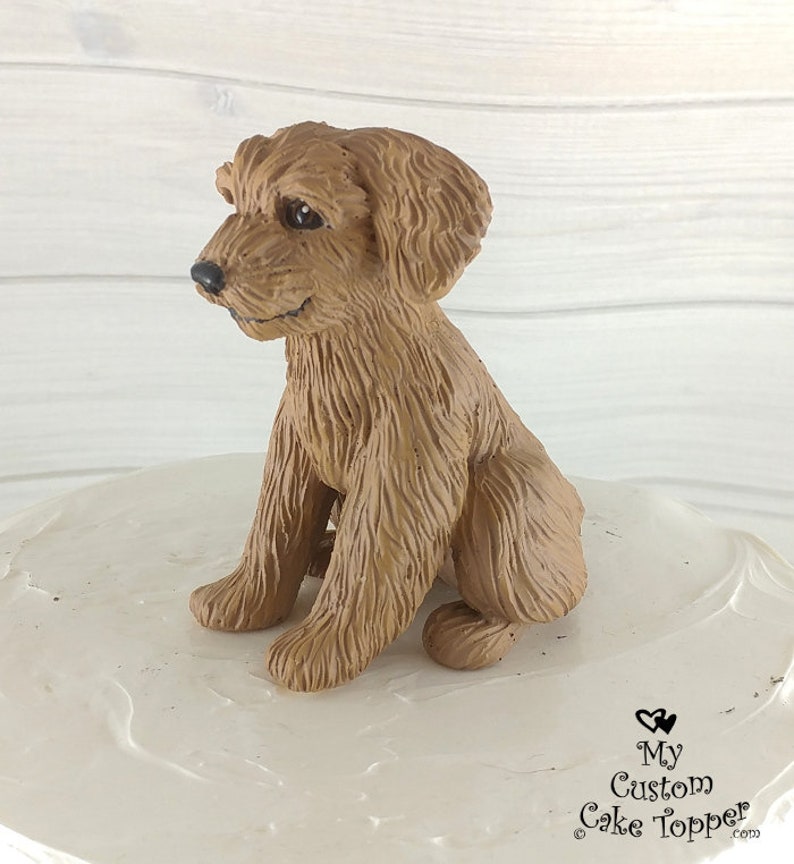 Dog Goldendoodle Sculpture Realistic Dog Figurine | Etsy