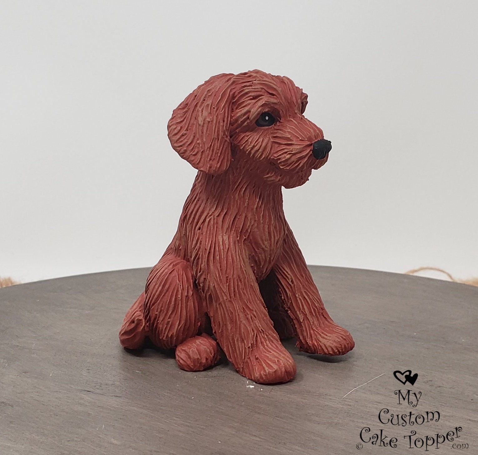 Dog Goldendoodle Sculpture Realistic Dog Figurine | Etsy